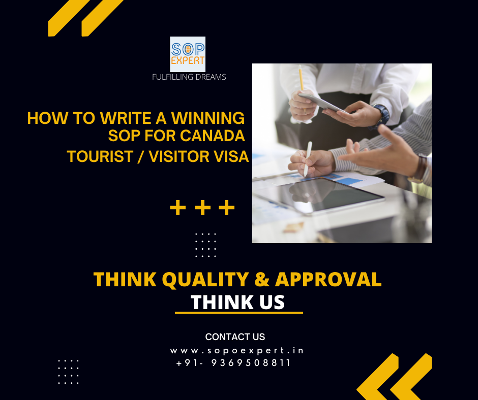 How to Write a Winning SOP for Canada Visitor Visa : Sample & Tips ...